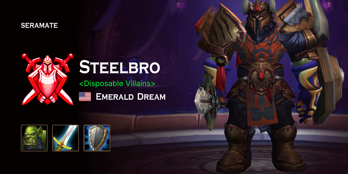 Steelbro @ Emerald Dream (US) · Seramate · WoW PvP Leaderboards, Arena Activity, Character ...